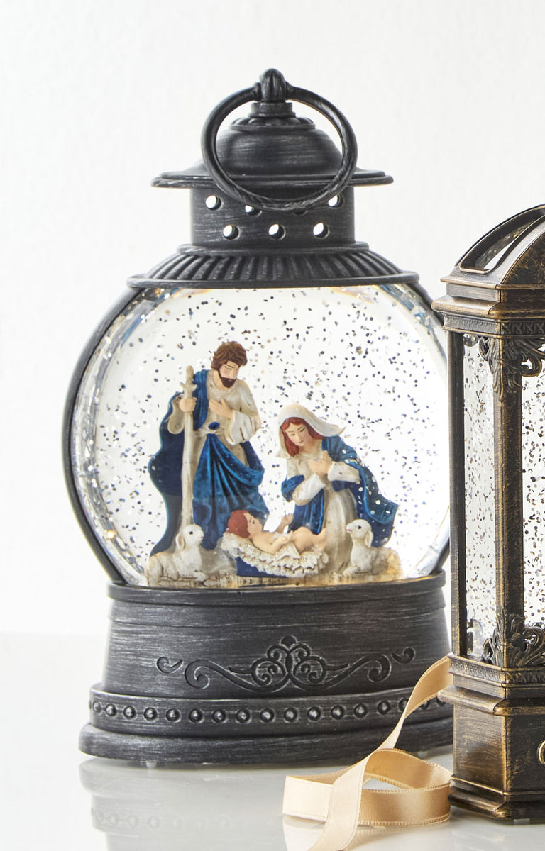 8 Inch Nativity Lighted Water Lantern - USB Cord Included - 4540508 NE ...