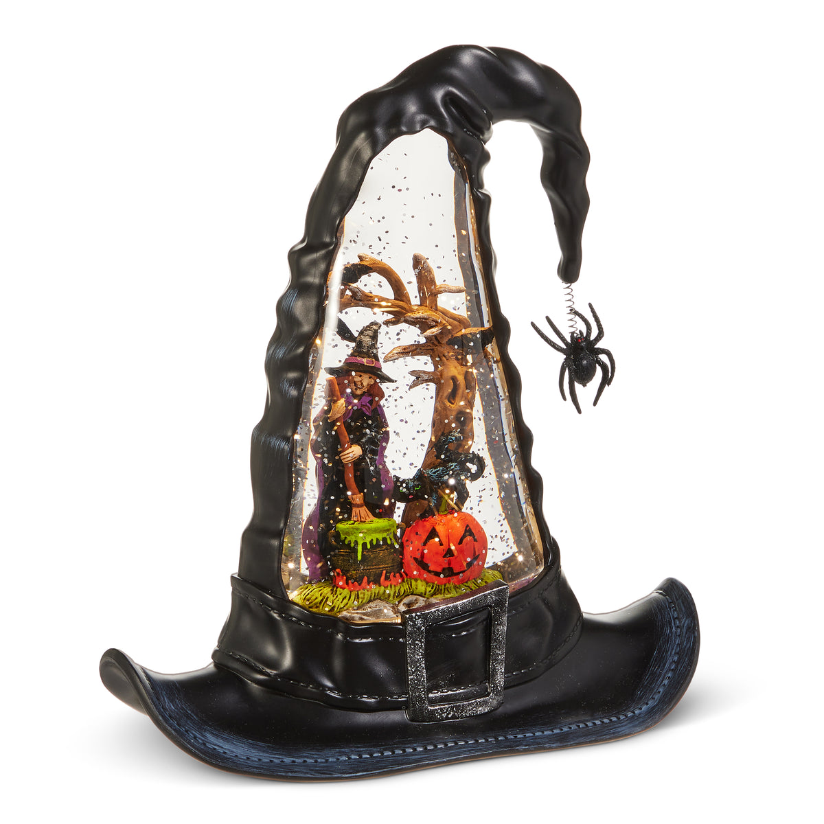 Witches Hat Lighted Water Lantern With Swirling Glitter – Lighted Water ...