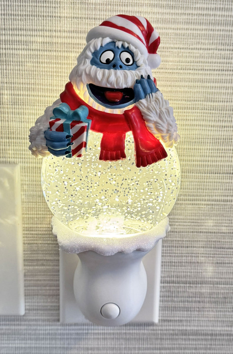 Bumble Night Light Swivel Plug-In Water Globe With Swirling Glitter ...