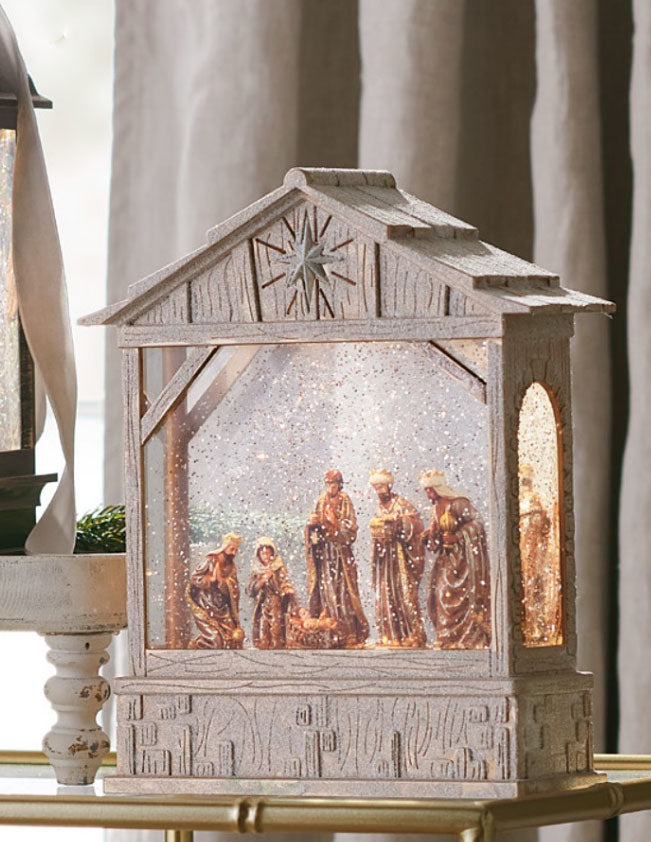 Musical Nativity Lighted Water Creche - 4300760 – Lighted Water Lanterns